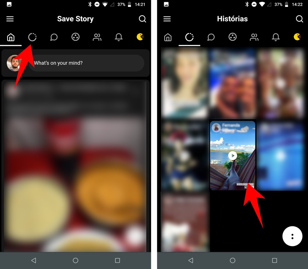 Como salvar stories do Facebook no celular