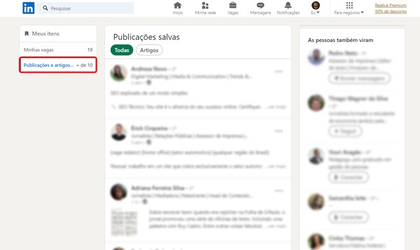 Como ver itens salvos no LinkedIn? Confira o passo a passo
