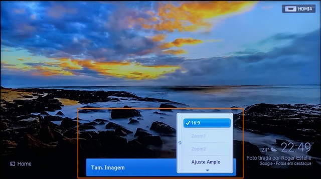 Como ajustar o tamanho da imagem em uma smart TV da Samsung