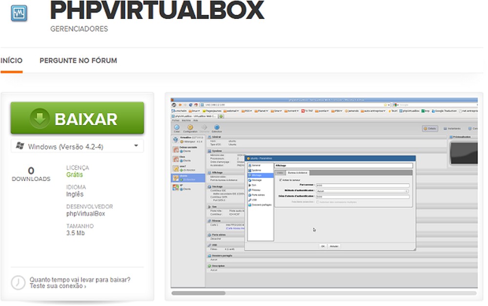 Como utilizar o VirtualBox pelo navegador