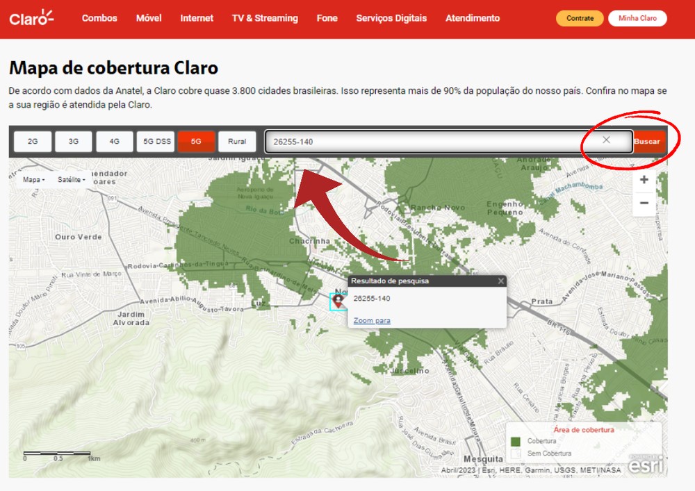 Como consultar cobertura 5G da Vivo, Claro e TIM