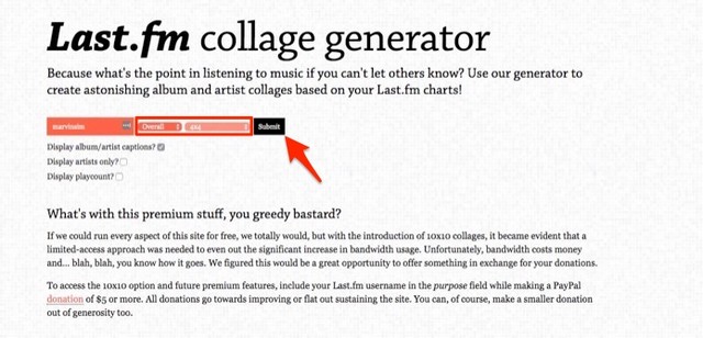 Last.FM Collage: como gerar montagem das músicas mais ouvidas no Spotify