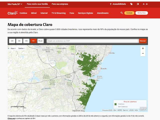 Como saber se a Claro está fora do ar