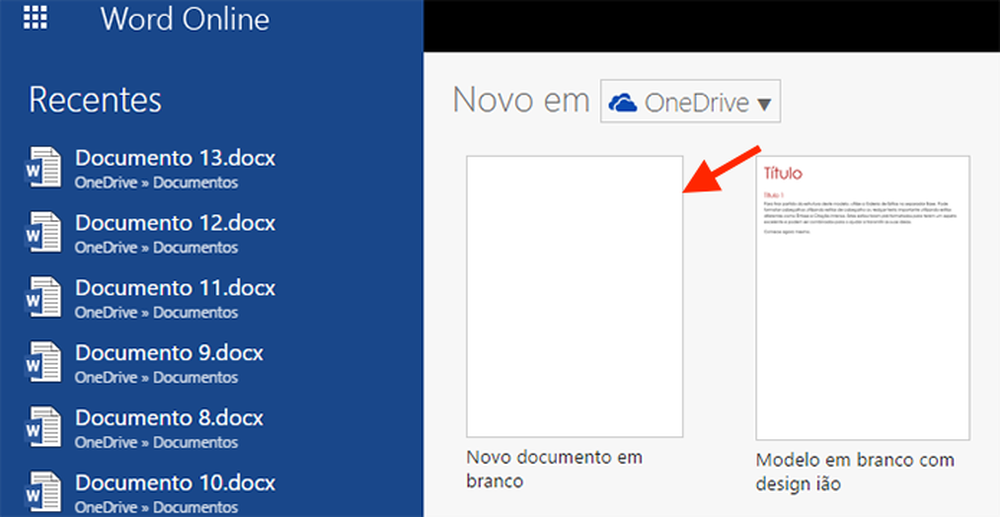 Baixe documentos em PDF no Word Online