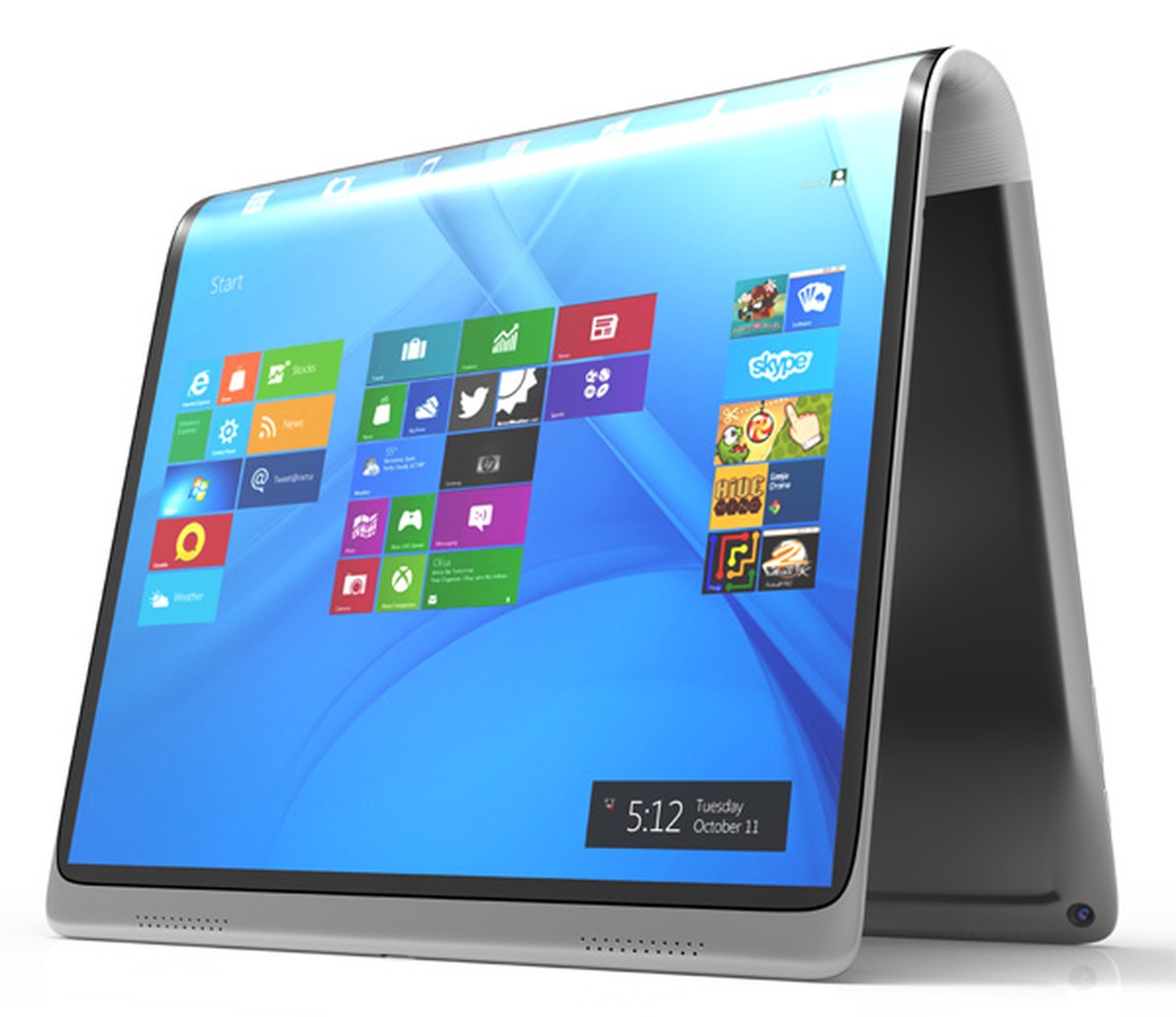 Designer imagina PC flexível que vira notebook