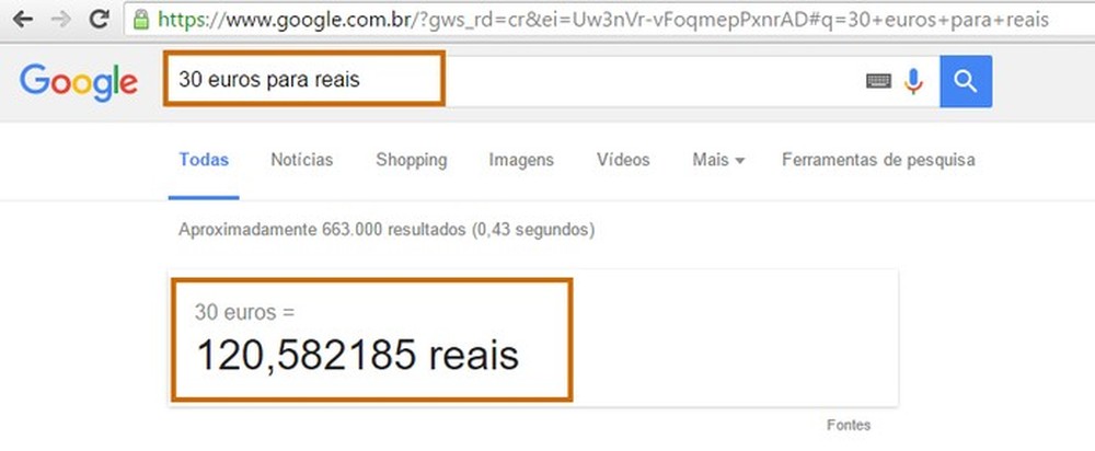 Como usar conversor de medidas e moedas no Google, sem baixar nada
