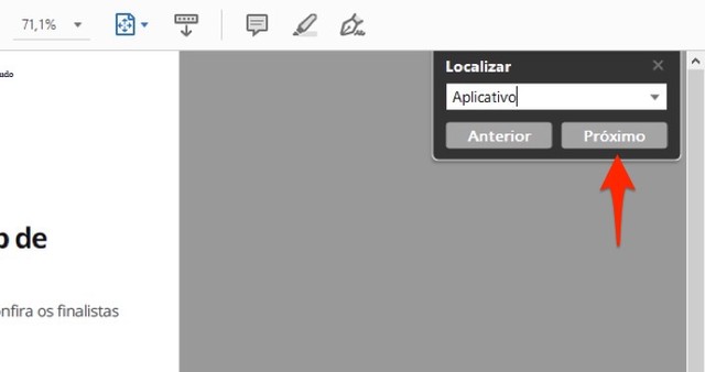 Como pesquisar no PDF