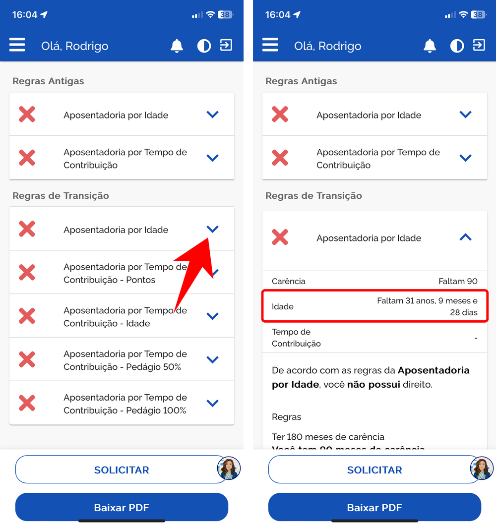 Como ver quanto tempo falta para se aposentar usando o celular