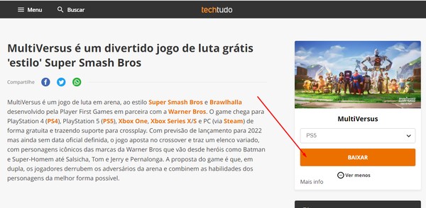 MultiVersus: como fazer download para jogar no PC, PlayStation e Xbox