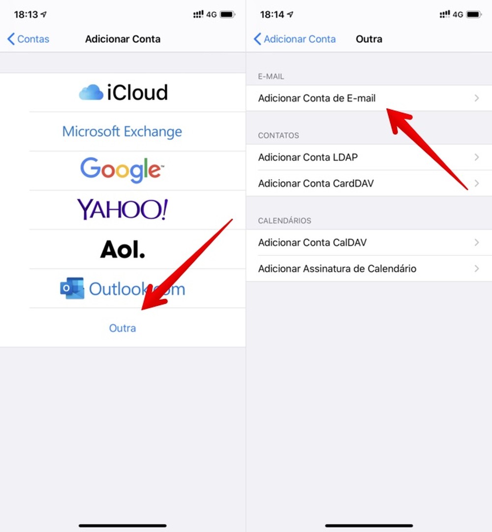 Como configurar e-mail no iPhone (iOS)