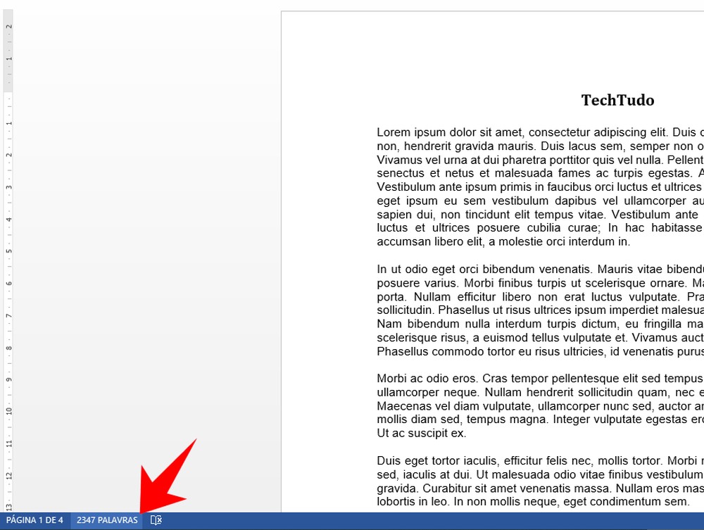Como Saber Quantos Caracteres Um Texto Tem No Word - Mensagem