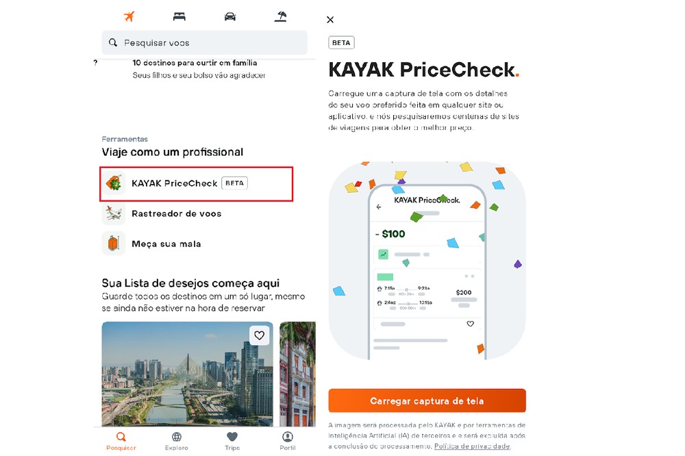 PriceCheck: como usar recurso do Kayak para comprar passagem aérea barata