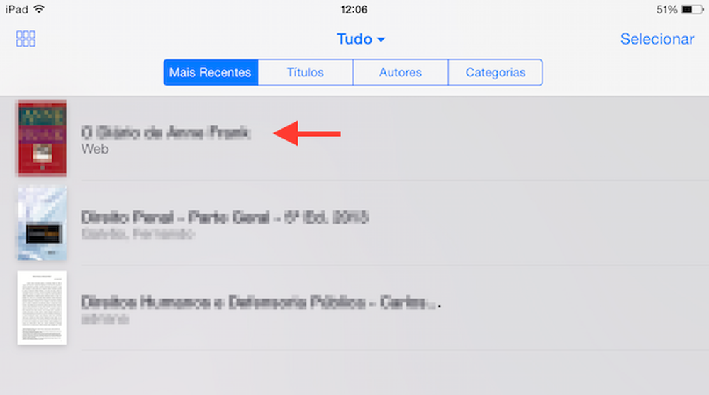 Como baixar e ler textos em PDF no iBooks pelo iPad?