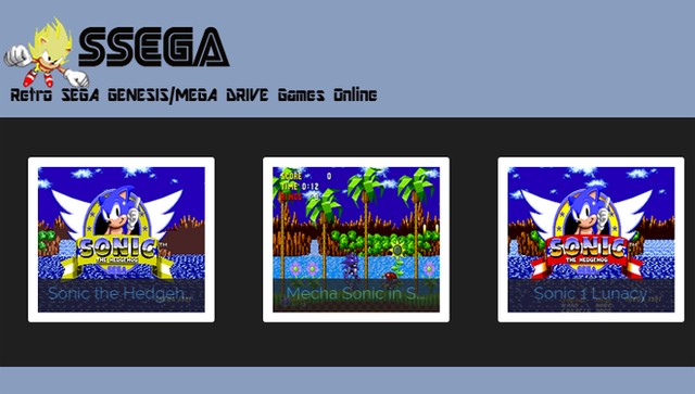 Ssega é um site com quase 1.500 games do Mega Drive para jogar online