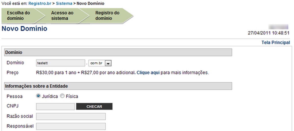 Como registrar um site com domínio .com.br?
