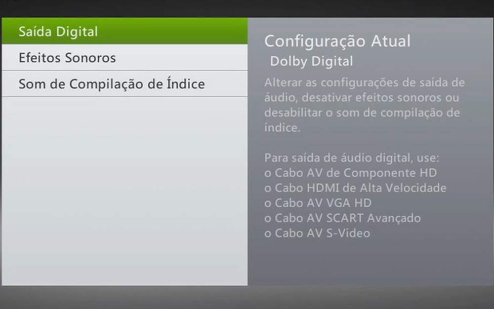 Como configurar a saída de som do seu Xbox 360