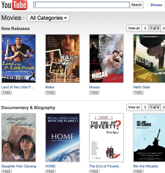 Veja filmes completos no YouTube também no iPad, iPhone e iPod touch