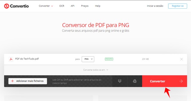 Como converter PDF em PNG