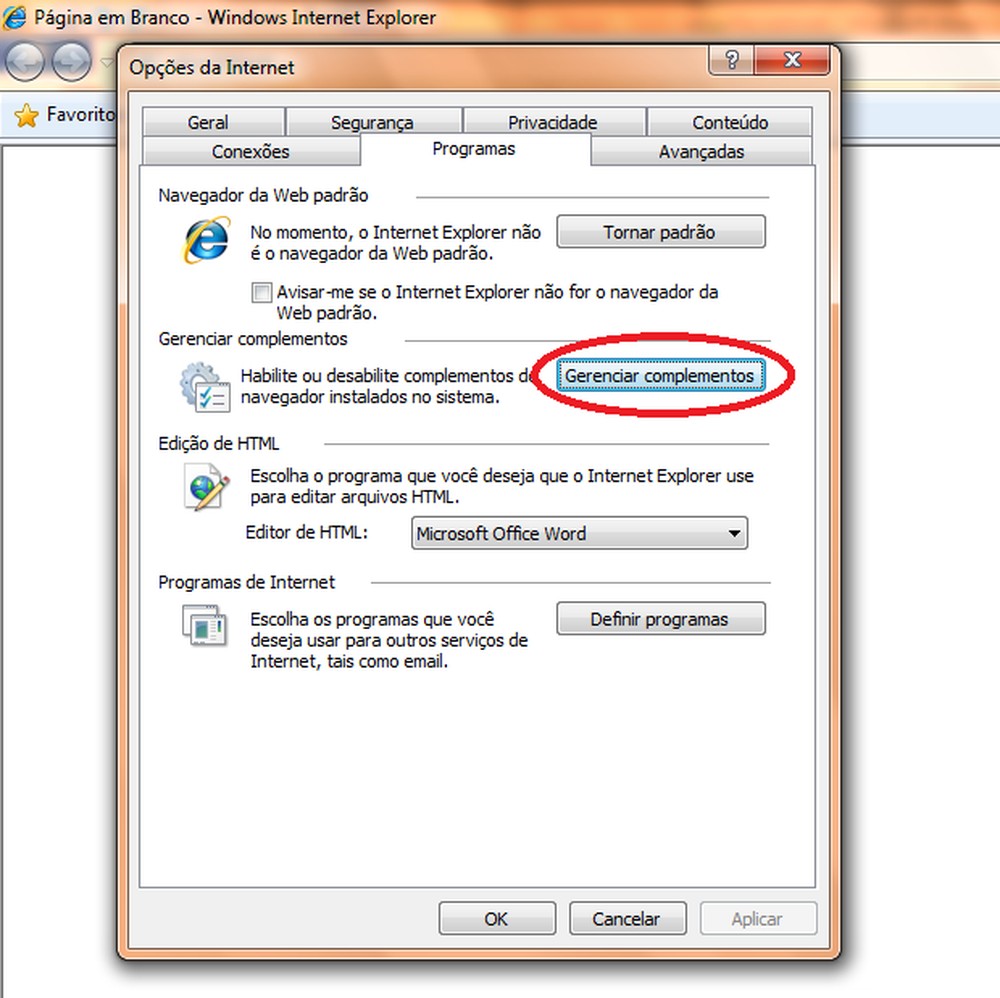 Como desativar o Java no Internet Explorer