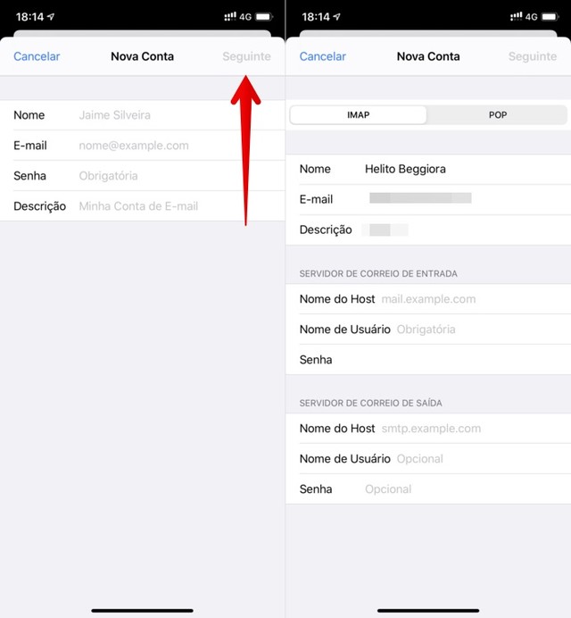 Como configurar e-mail no iPhone (iOS)