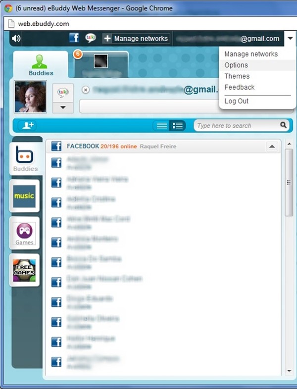 Como colocar o eBuddy Messenger em português?