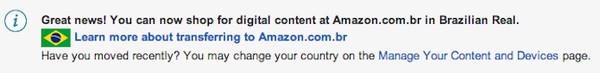 Veja como alternar a conta do Kindle entre as lojas brasileira e americana