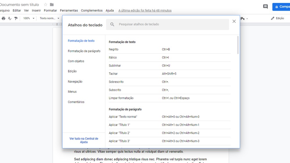 Dez truques e funções escondidas do Google Docs