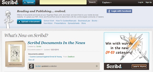 Aprenda a usar o Scribd, a rede social das publicações digitais