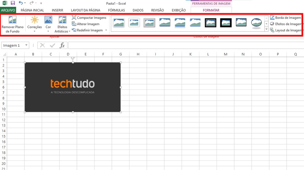 Como inserir imagem no Excel
