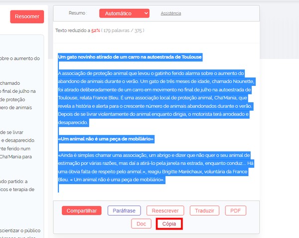Resoomer: veja como usar site para resumir textos