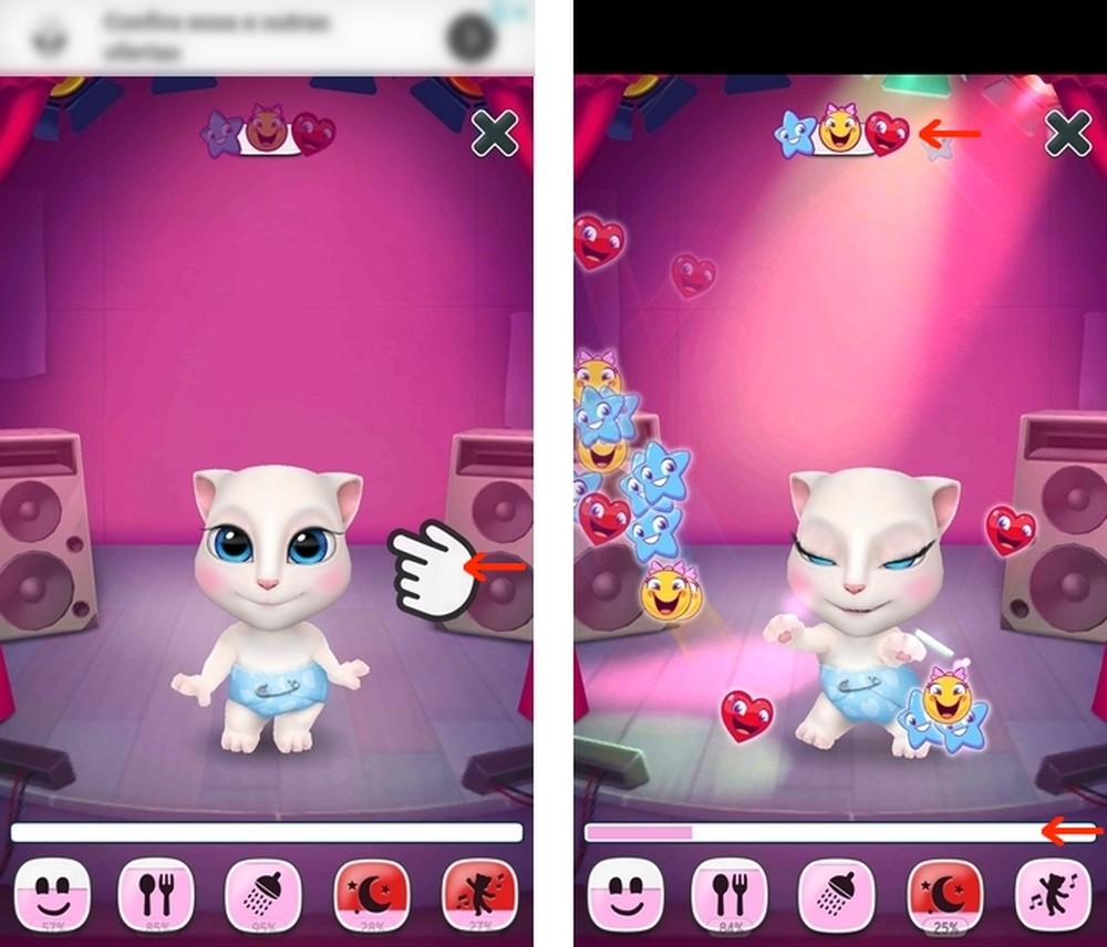 Como usar o Minha Talking Angela, jogo da gatinha falante para celular