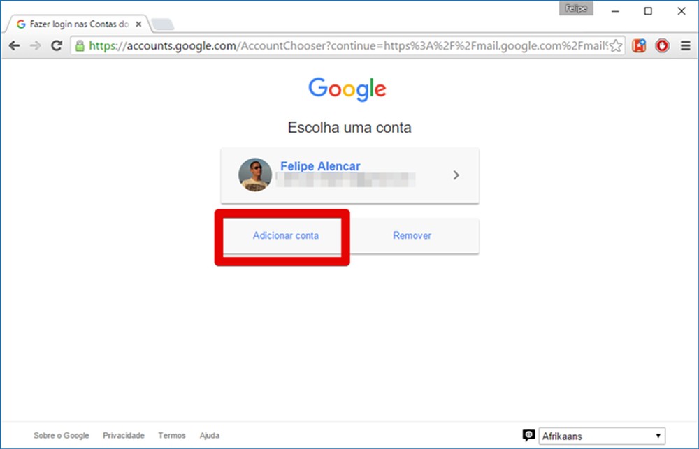 Como fazer login e entrar com outra conta no Gmail pelo PC