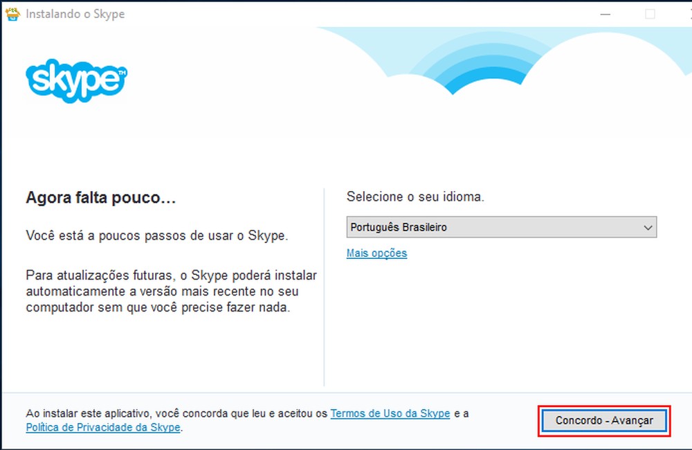 Como baixar o instalador offline do Skype