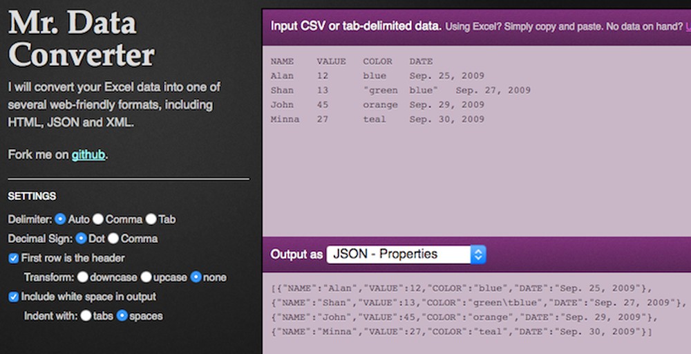 Como converter arquivos JSON para CVS, PDF ou outros formatos