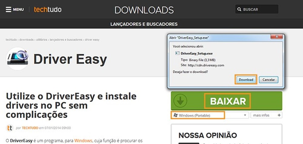 Como usar Driver Easy Portable no computador