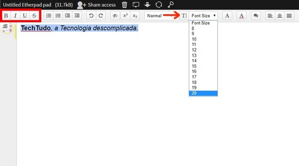 Etherpad: como usar o editor de texto online