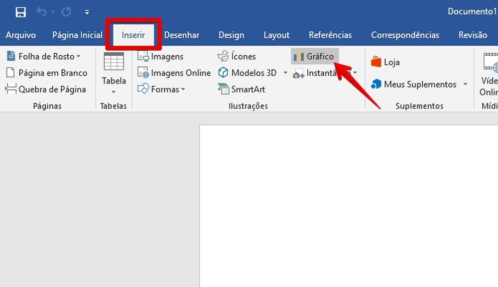 Como fazer gráfico no Word