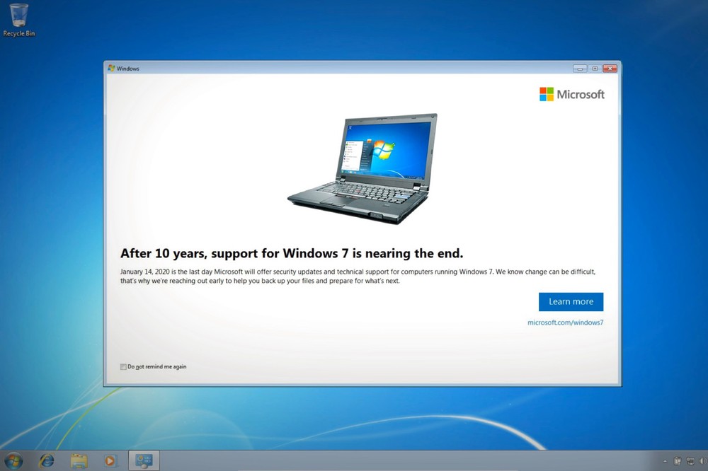 Microsoft começa a avisar usuários sobre fim do suporte ao Windows 7