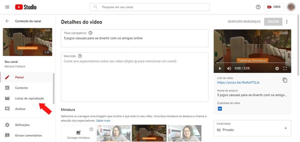 Como editar vídeo no YouTube Studio? Veja passo a passo para usar site
