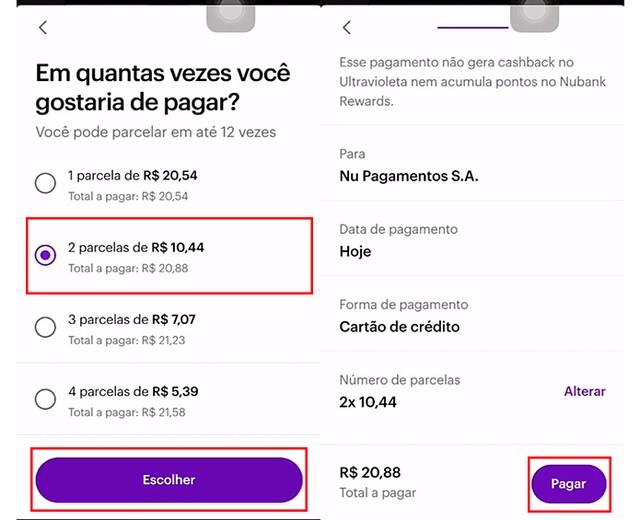 Como pagar boleto com cartão de crédito Nubank