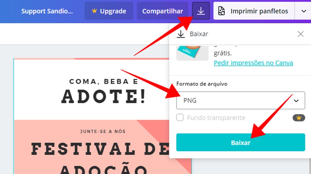 Como fazer panfleto online com o Canva