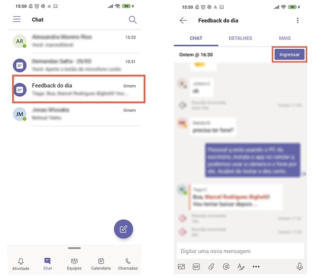 Como ingressar em uma reunião do Microsoft Teams