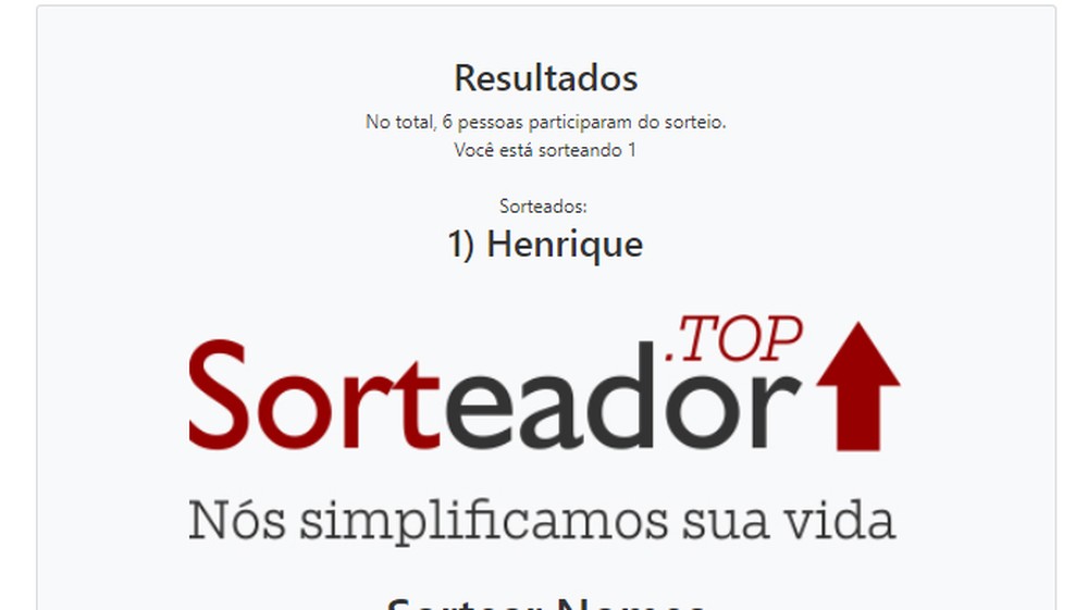 Site para sortear: como usar o Sorteador.top