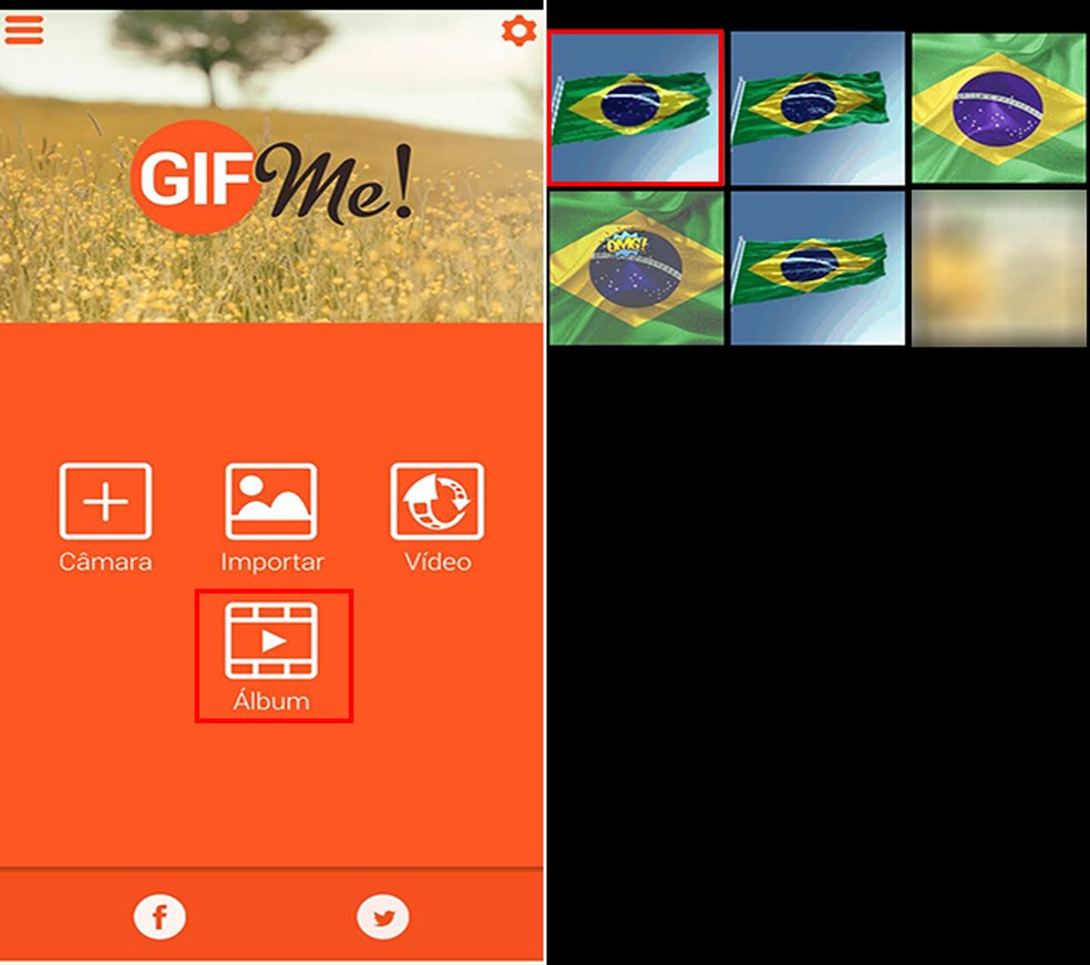 Como fazer GIF da bandeira do Brasil