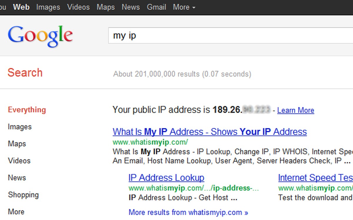 Google mostra endereço de IP dos internautas em buscas