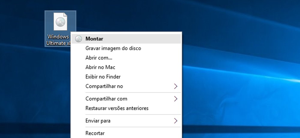 Como emular arquivos ISO no Windows