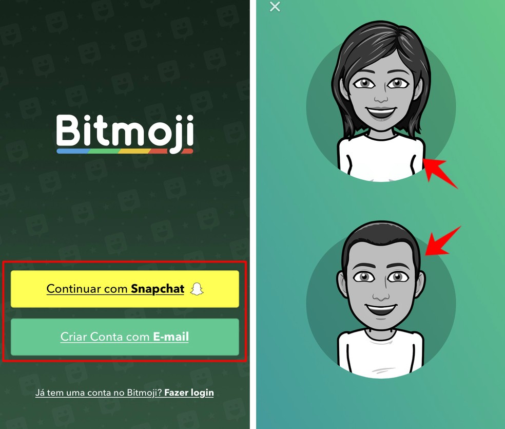 Como criar e mudar a roupa do seu Bitmoji