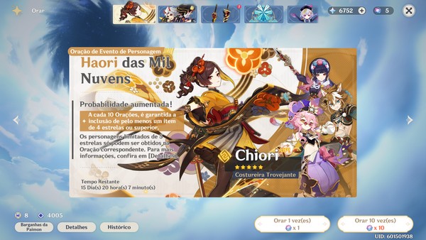 Chiori em Genshin Impact: veja guia com gameplay, build e comps