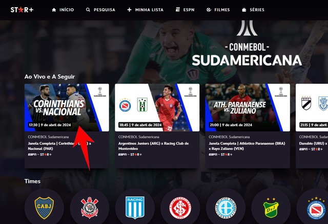 Corinthians x Nacional ao vivo: horário e onde assistir à Sul-Americana