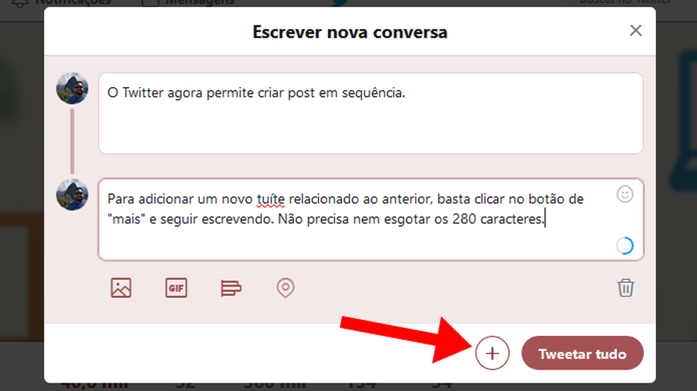 Twitter lança função que permite publicar posts em sequência